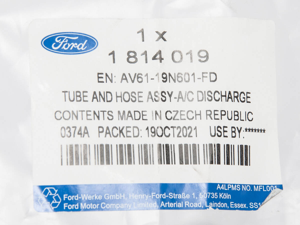 PRZEWÓD CHŁODNICY KLIMATYZACJI FOCUS 12-15 _ 1814019 _ AV61-19N601-FD ...