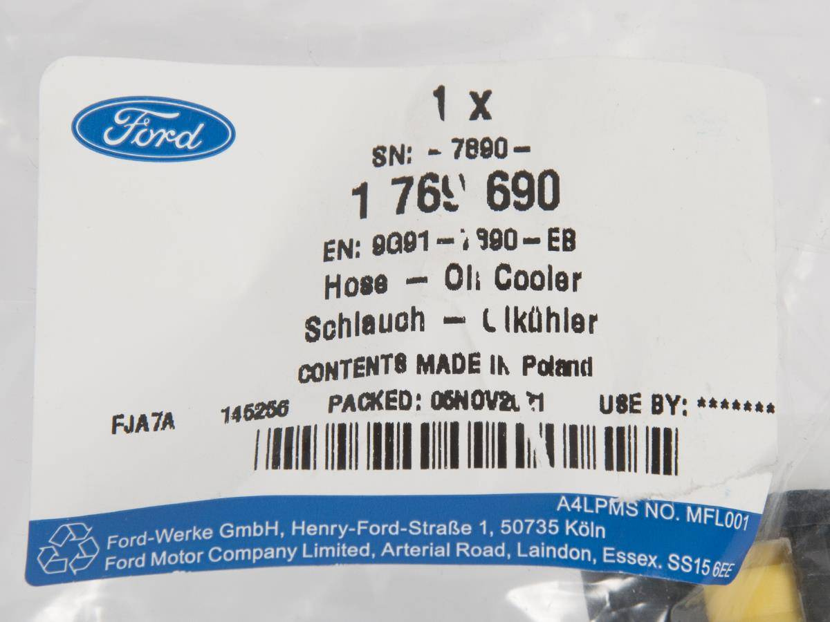 PRZEWÓD CHŁODNICY OLEJU S-MAX/GALAXY MONDEO_ 1769690 _ 9G91-7890-EB ...