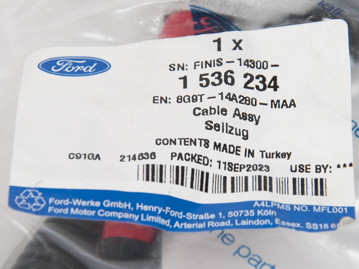 PRZEWÓD DODATNI AKUMULATORA S-MAX/GALAXY 07-10 _ 1536234 _ 8G9T-14A280 ...