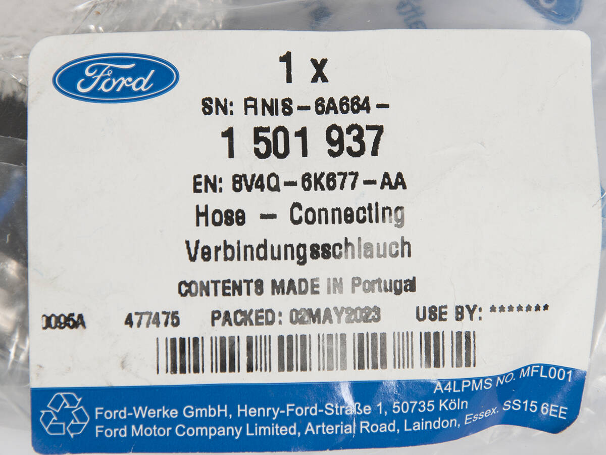 PRZEWÓD ELASTYCZNY TURBOSPRĘŻARKI KUGA 08-12 _ 1501937 _ 8V4Q-6K677-AA ...