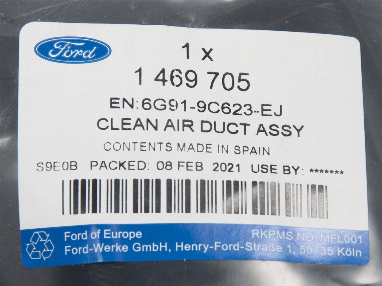 PRZEWÓD FILTRA POWIETRZA 2.0 DI DIESEL MONDEO 07- S-MAX / GALAXY 06 ...