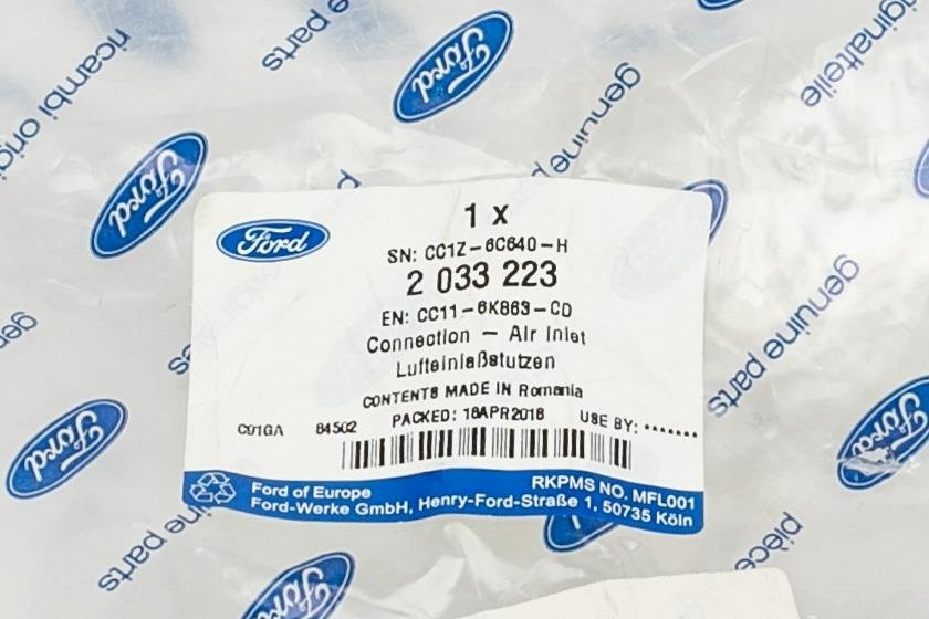 PRZEWÓD GUMOWY INTERCOOLER 2.2 DURATORQ TRANSIT _ 2033223 _ CC11-6K863 ...