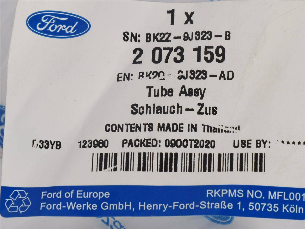 PRZEWÓD PALIWA WYSOKIEGO CIŚNIENIA 2,2 DURATORQ _ 2073159 _ BK2Q-9J323 ...