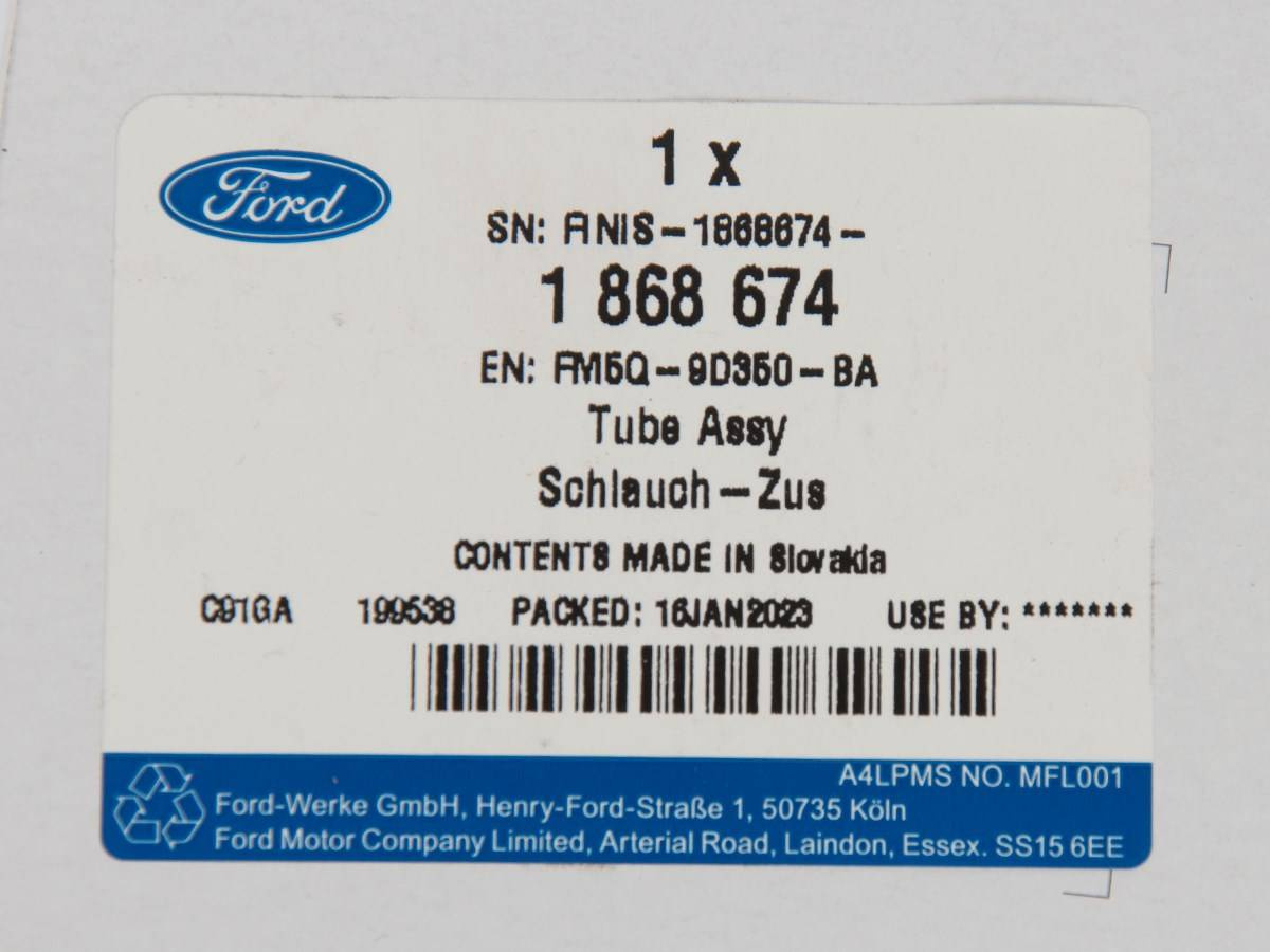 PRZEWÓD PALIWOWY 1,5 TDCI FIESTA FOCUS MONDEO _ 1868674 _ FM5Q-9D350-BA ...