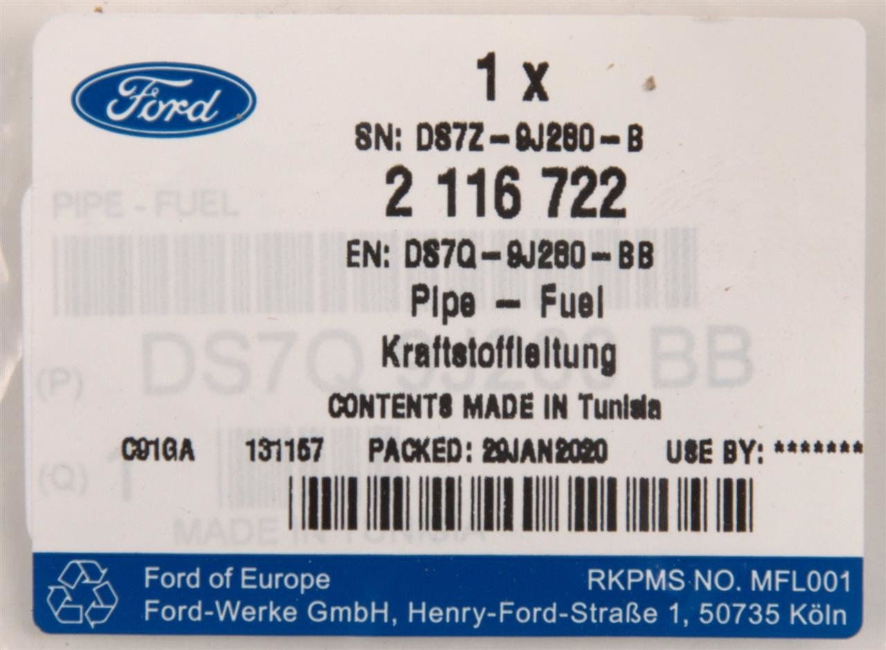 PRZEWÓD PALIWOWY EDGE FOCUS KUGA MONDEO 2,0 DIESEL _ 2116722 _ DS7Q ...