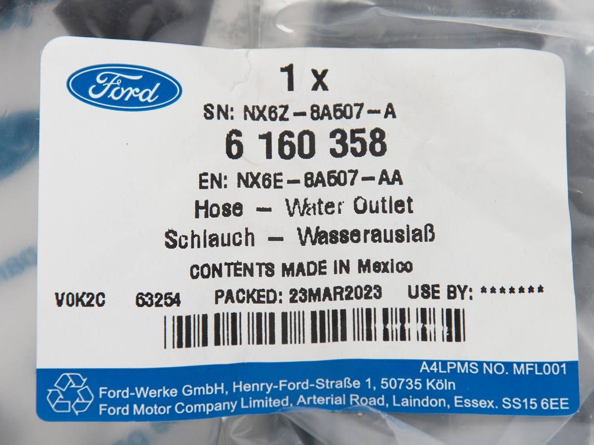 PRZEWÓD WODNY GŁOWICY KUGA 21- 1,5 DRAGON _ 2694659 _ NX6E-8A507-AA ...