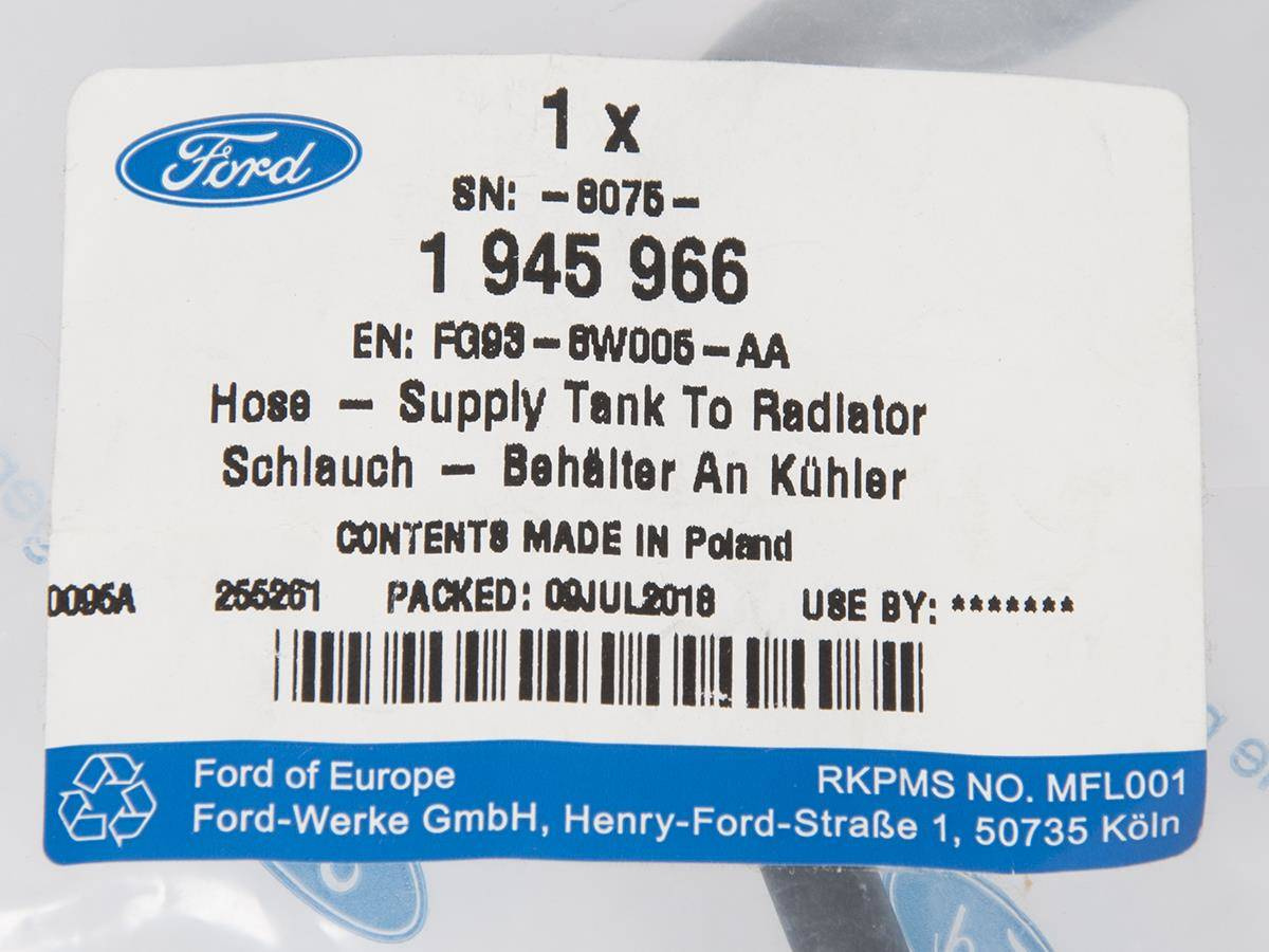 PRZEWÓD ZBIORNICZKA NADMIAROWEGO MONDEO 14- _ 1945966 _ FG93-8W005-AA ...