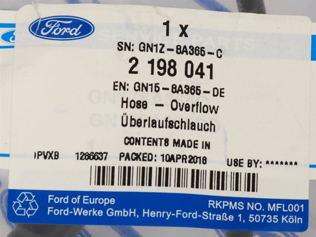 PRZEWÓD ZBIORNICZKA WYRÓWNAWCZEGO ECOSPORT USA 17- _ 2198041 _ GN15 ...