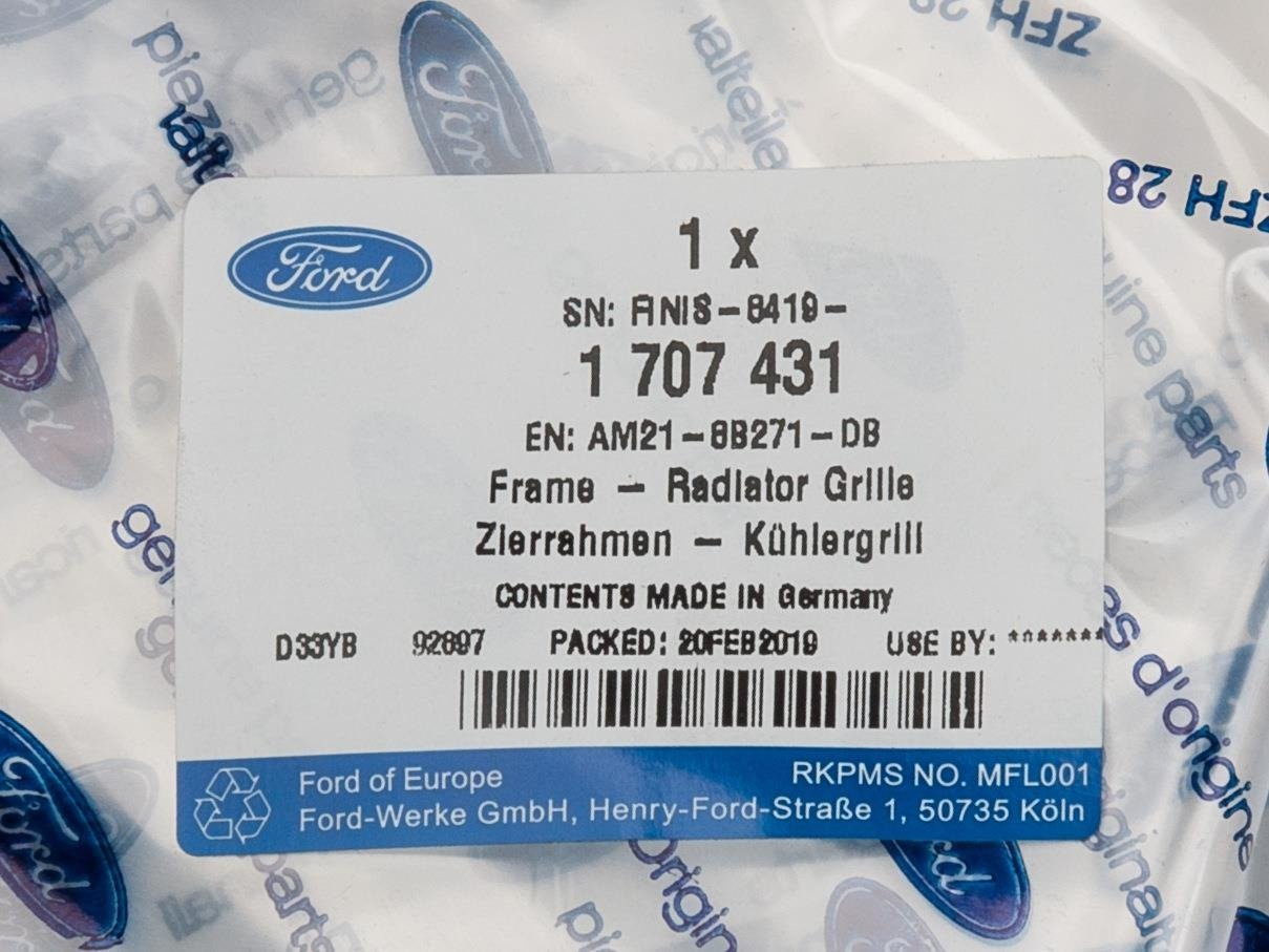 RAMKA KRATKI ZDERZAK PRZÓD S-MAX 2010-2015 _ 1707431 _ AM21-8B271-DB _ GTU_07 | 2015 \ S-MAX ...