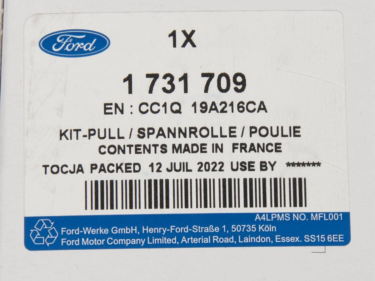 ROLKA NAPINACZA PASKA KLINOWEGO 2.2 DURATORQ TC _ 1731709 _ CC1Q-19A216 ...