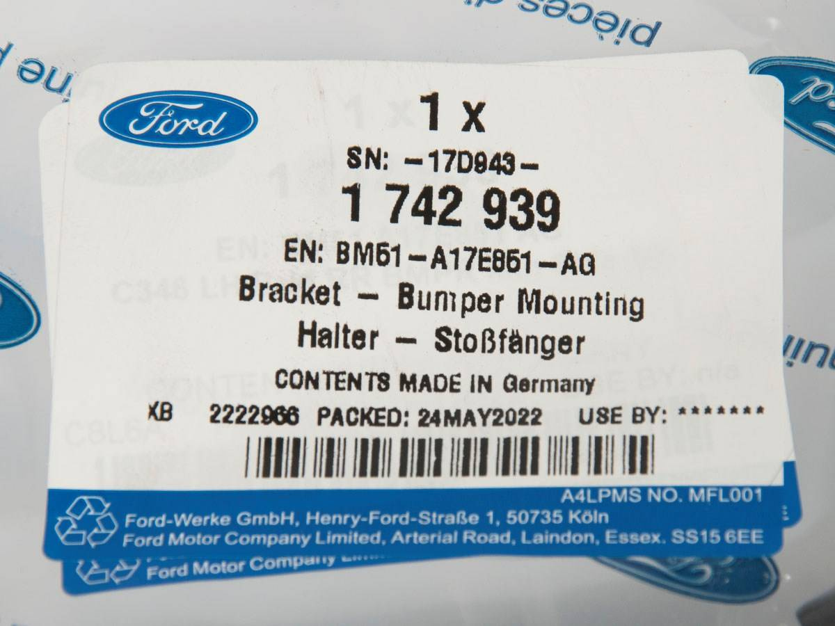 ŚLIZG LEWY ZDERZAKA TYŁ FOCUS 11-15 / 5- DRZWIOWY SEDAN _ 1742939 ...