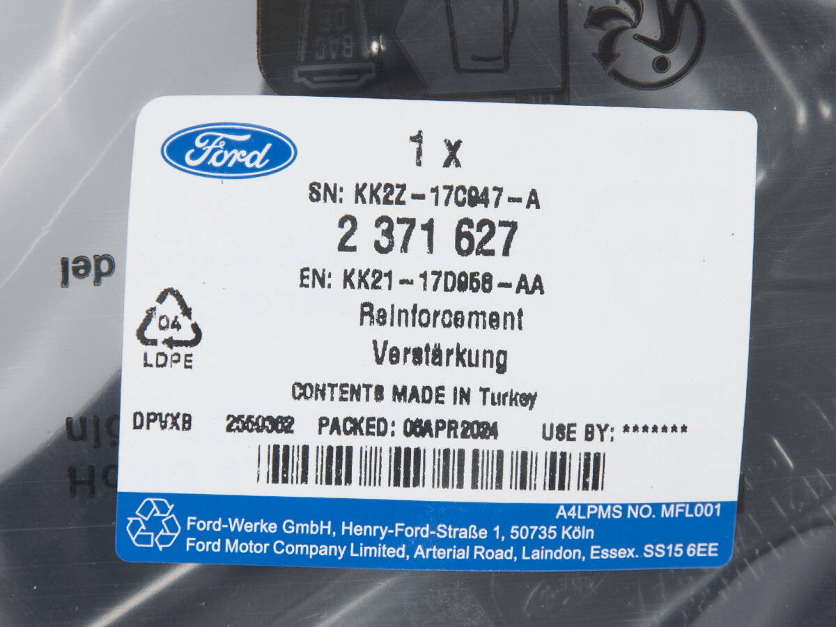 ŚLIZG PRAWY ZDERZAKA PRZÓD TRANSIT/TOURNEO CUSTOM 19- _ 2371627 _ KK21 ...