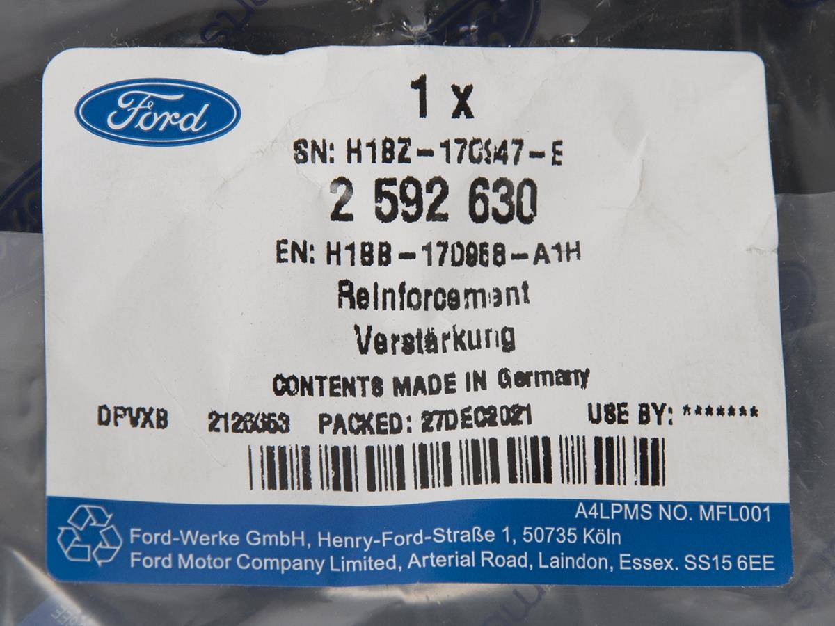 ŚLIZG ZDERZAKA PRAWY PRZÓD FIESTA 17- _ 2592630 _ H1BB-17D958-A1H ...