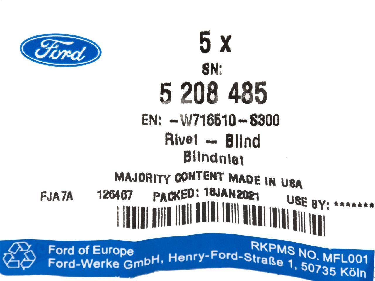 SPINKA OSŁONY AKUMULATORA MUSTANG 15- 17- _ 5208485 _ W716510-S300 ...