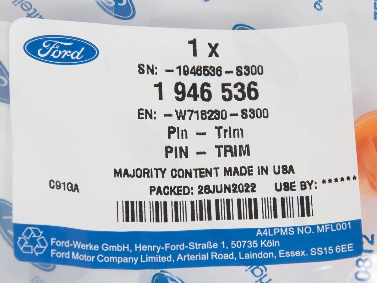 SPINKA TAPICERKI 8.5X0.7-1.6 _ 1946536 _ W718230-S300 | | Ford Original ...