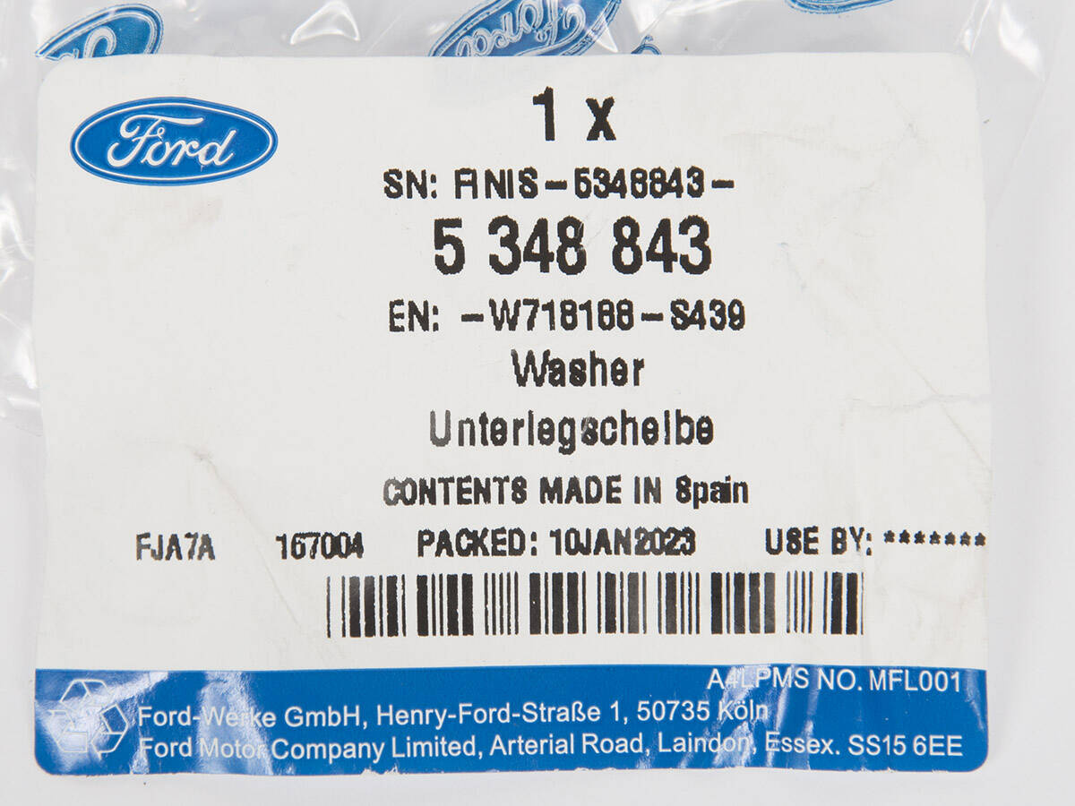 ŚRUBA M12X1.5 X58 PIASTY KOŁA PRZÓD MUSTANG MACH-E _ 5348843 _ W718188 ...