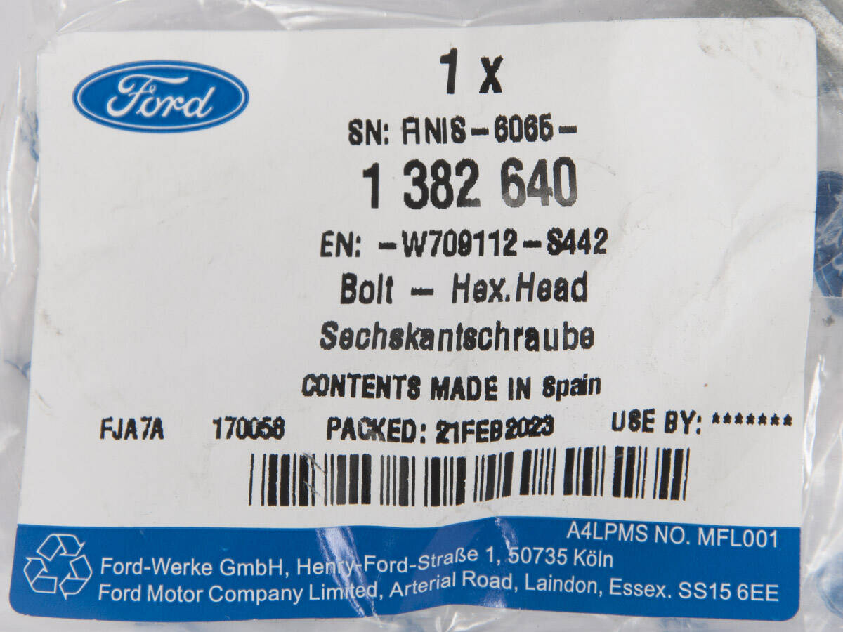 ŚRUBA M12X1.75 ŁAPY SKRZYNI BIEGÓW MONDEO KUGA _ 1382640 _ W709112-S442 ...