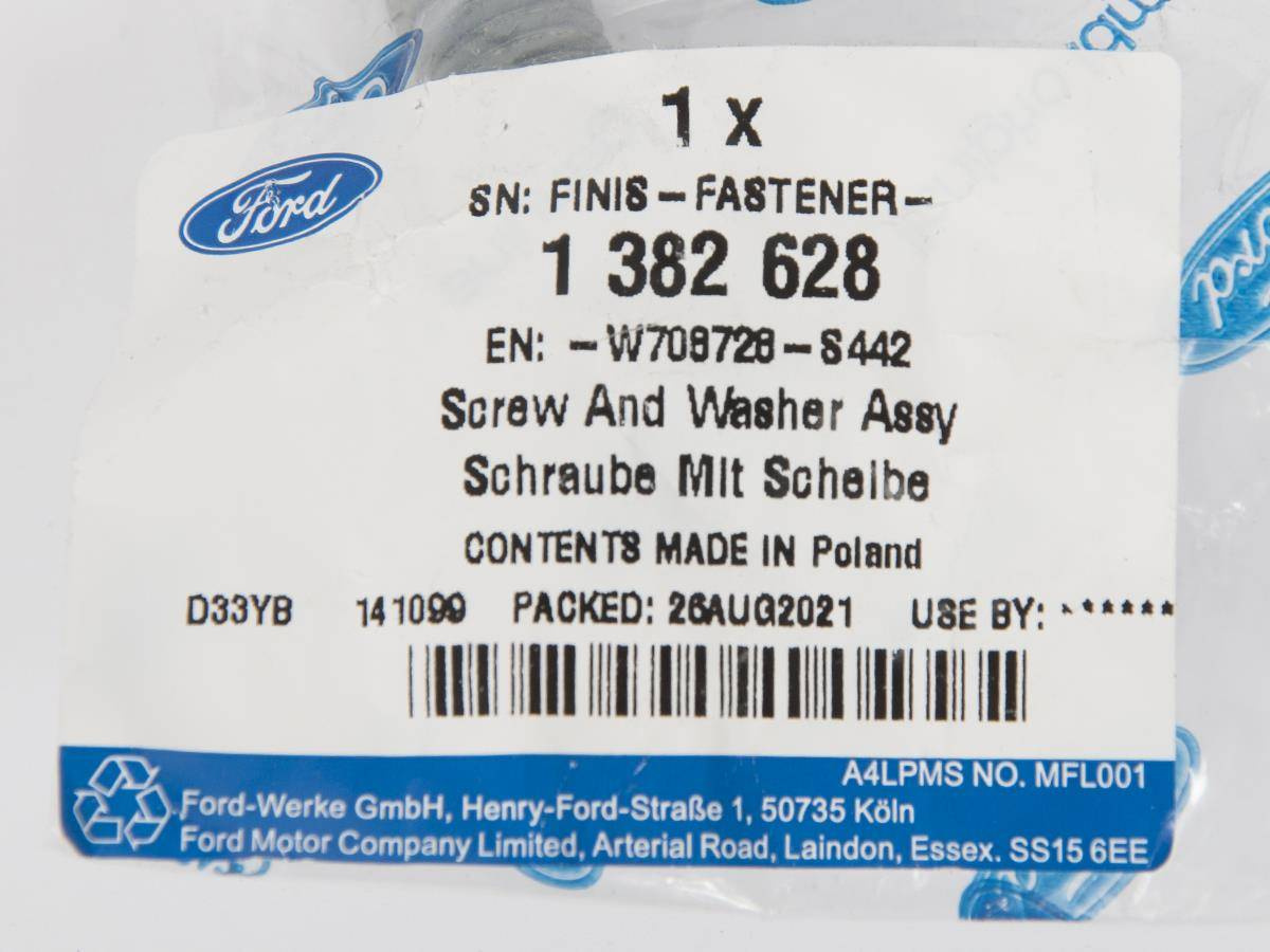 ŚRUBA M12X40MM PODUSZKI SILNIKA KUGA MONDEO FOCUS _ 1382628 _ W708728 ...