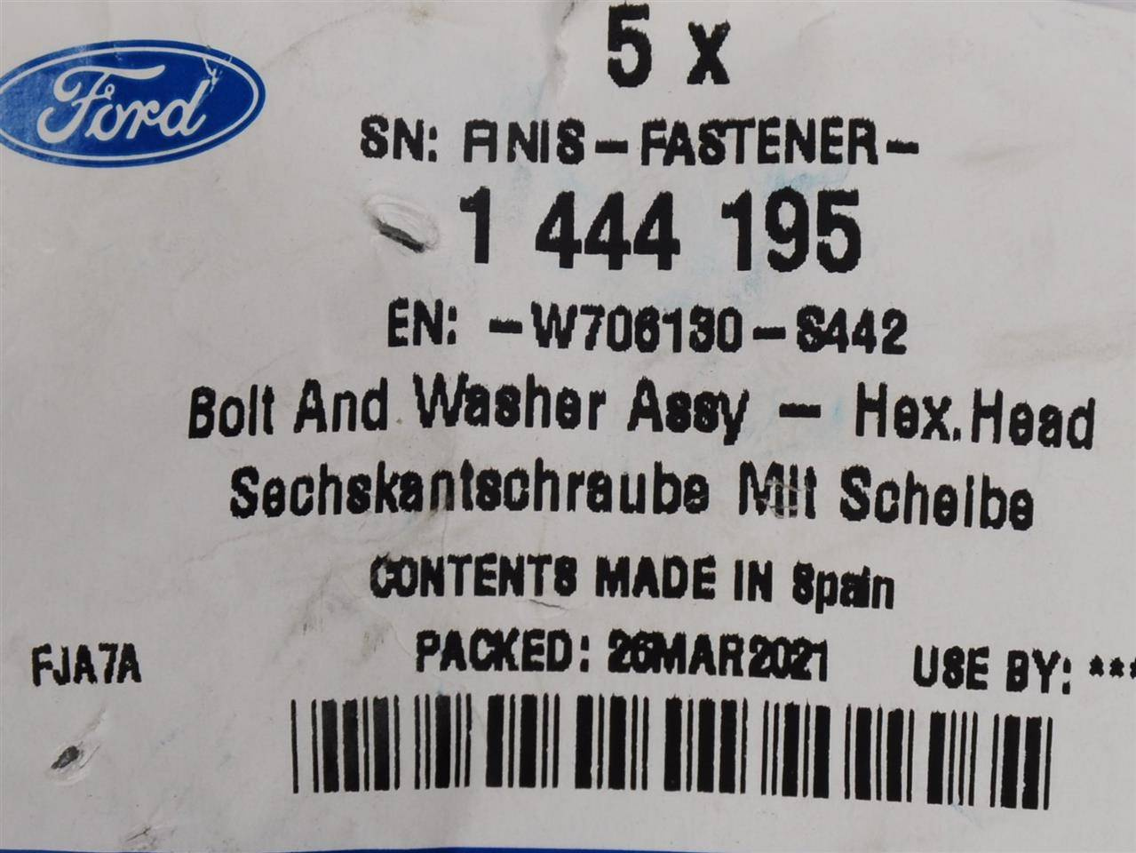 ŚRUBA M12X67 MM SANEK TYŁ KUGA 08- 12- C-MAX 10- _ 1444195 _ W706130 ...