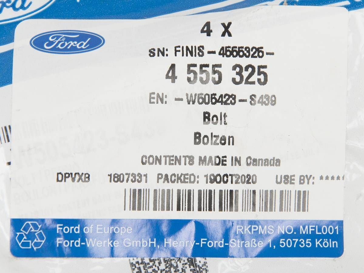 ŚRUBA M6 X 18MM BŁOTNIKA EXPLORER FIESTA FOCUS _ 4555325 _ W505423-S439 ...