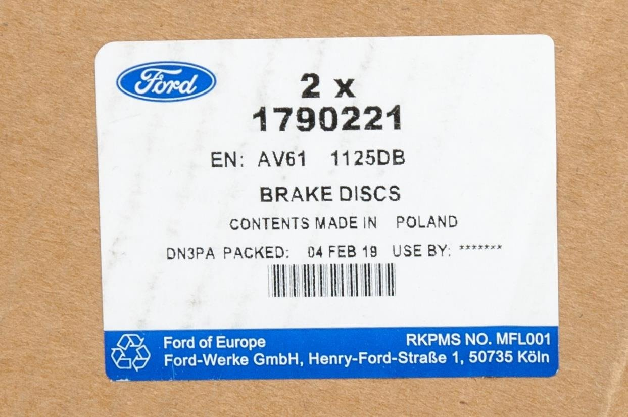 TARCZA HAMULCOWA PRZÓD FOCUS MK3 2011-14 / 14- C-MAX 2010-15 / 15 ...