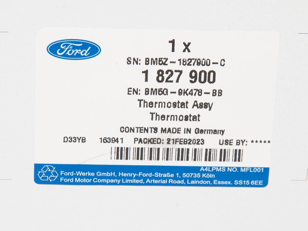TERMOSTAT 1.6 EB KUGA 13- CONNECT 13- _ 1827900 _ BM5G-9K478-AB _ BM5Z ...