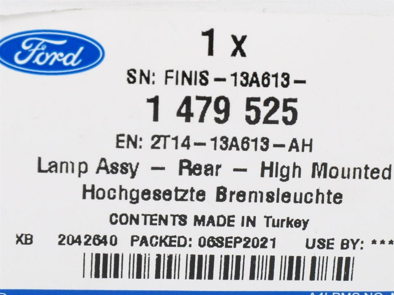 TRZECIE ŚWAITŁO STOP TRANSIT CONNECT 02-13 _ 1479525 _ 2T14-13A613-AH ...