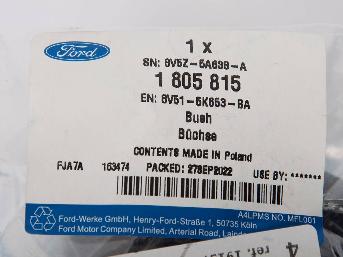 TULEJA BELKI TYŁ FIESTA 08-12 _ 1805815 _ 8V51-5K653-BA | | Ford ...