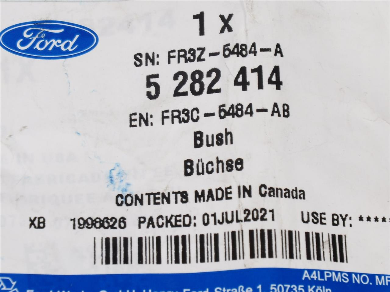 TULEJA GUMOWA STABILIZATORA PRZÓD MUSTANG 15-17 _ 5282414 _ FR3C-5484 ...