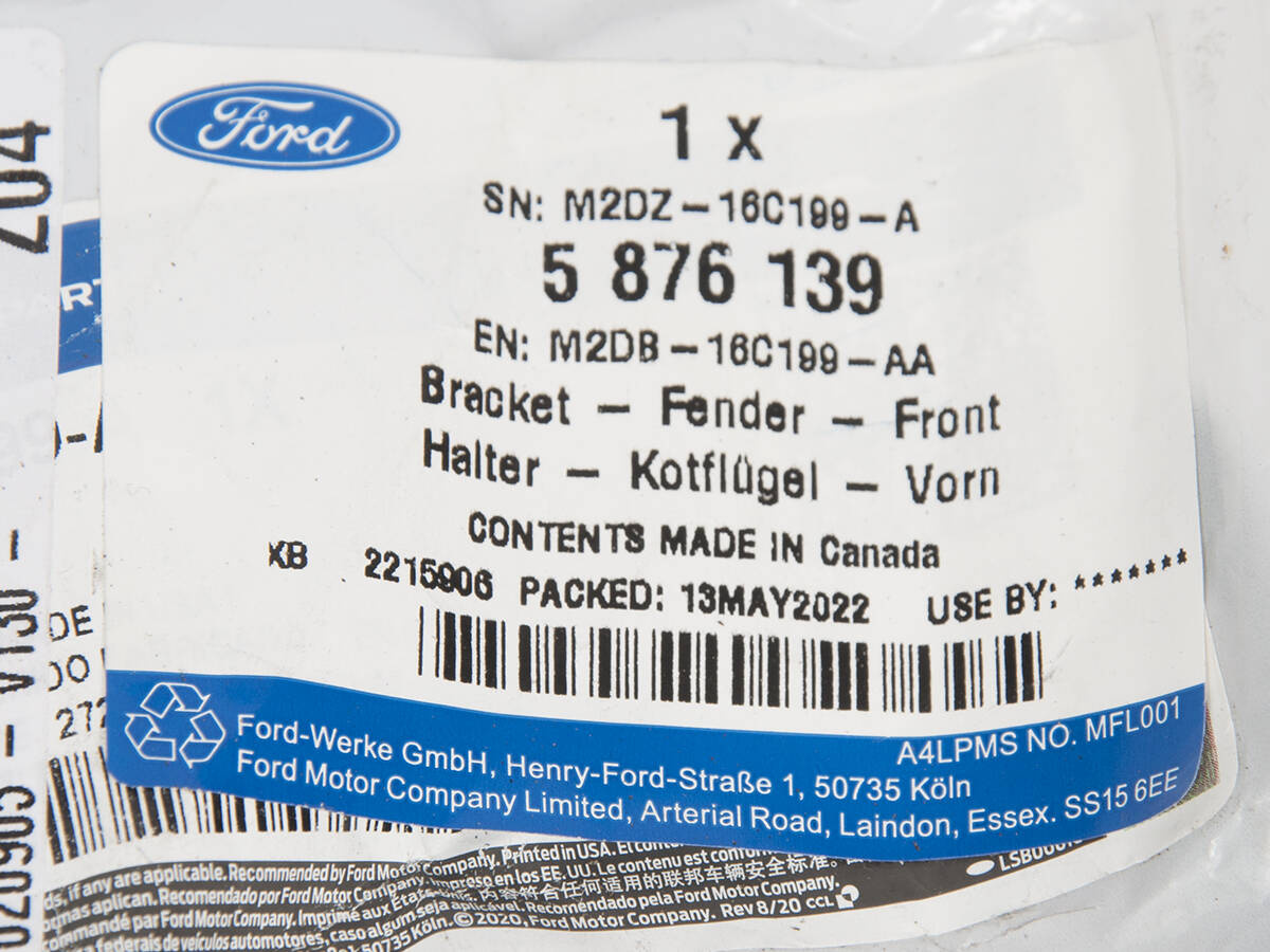 UCHWYT LEWY BŁOTNIKA PRZÓD BRONCO 22- _ 5876139 _ M2DB-16C199-AA | 2023 ...