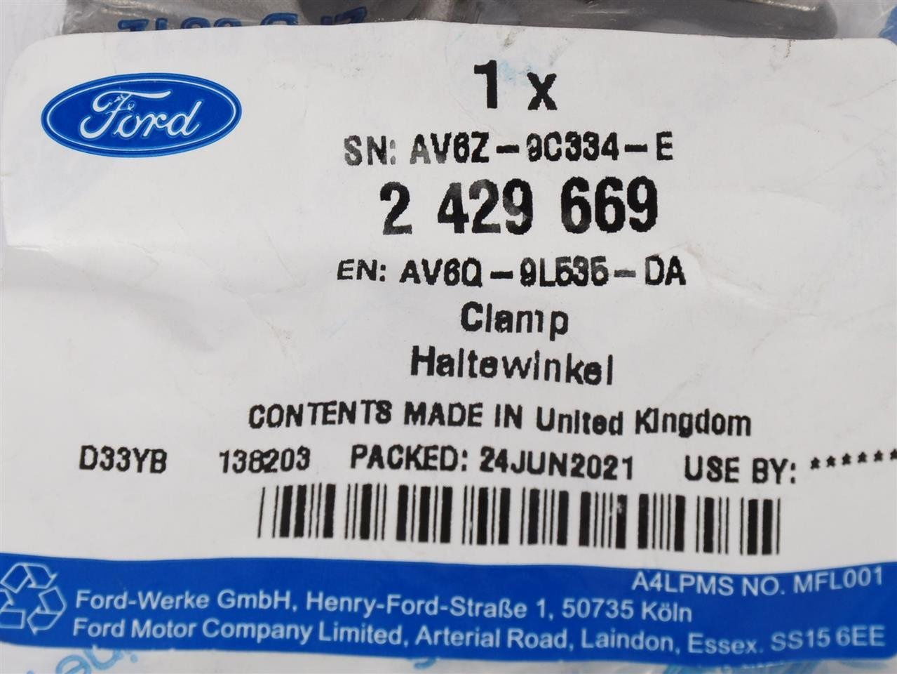 UCHWYT MOCUJĄCY WTRYSKIWACZ FORD 1.4 1.5 1.6 TDCI _ 2429669 _ AV6Q ...