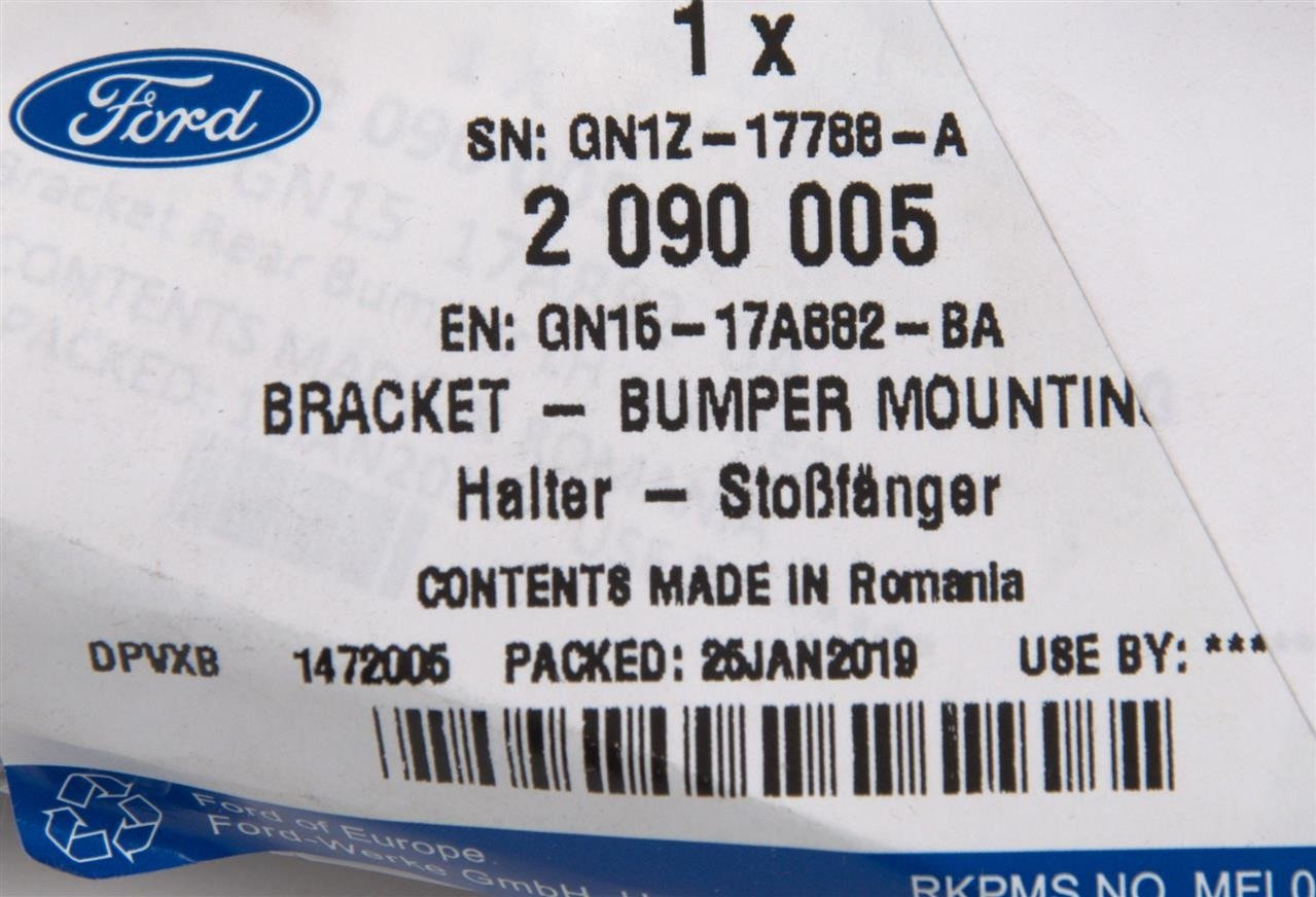 UCHWYT NAROŻNIKA ZDERZAKA LEWY TYŁ ECOSPORT 2017-_ 2090005 _ GN15 ...