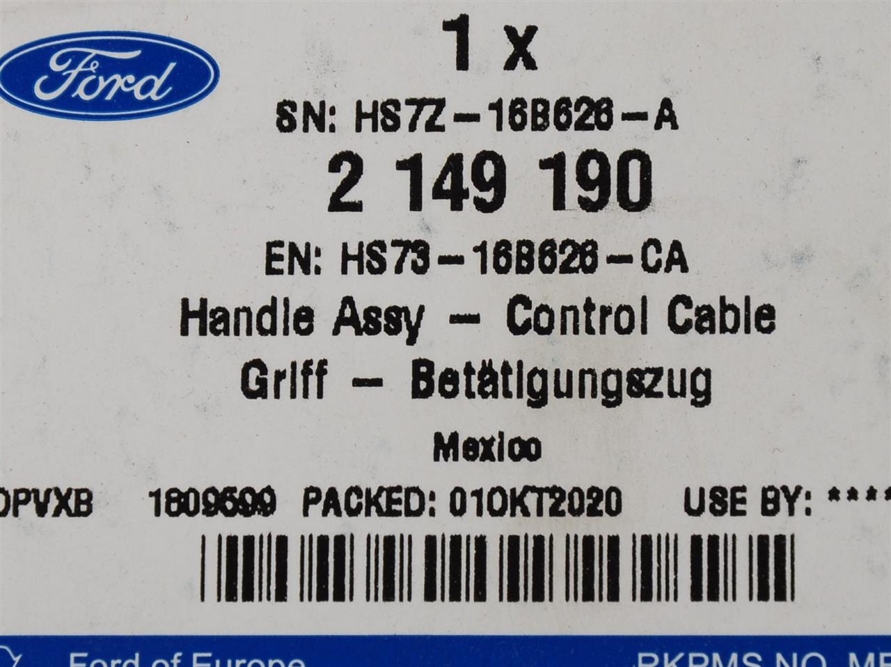 UCHWYT OTWIERANIA MASKI MONDEO 18- FUSION 17- _ 2149190 _ HS73-16B626 ...