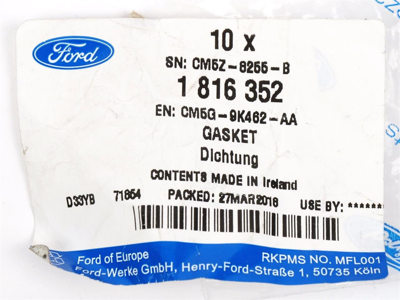 USZCZELKA POKRYWY ROZRZĄDU 1.0 EB ECOSPORT MONDEO _ 1816352 _ CM5G ...