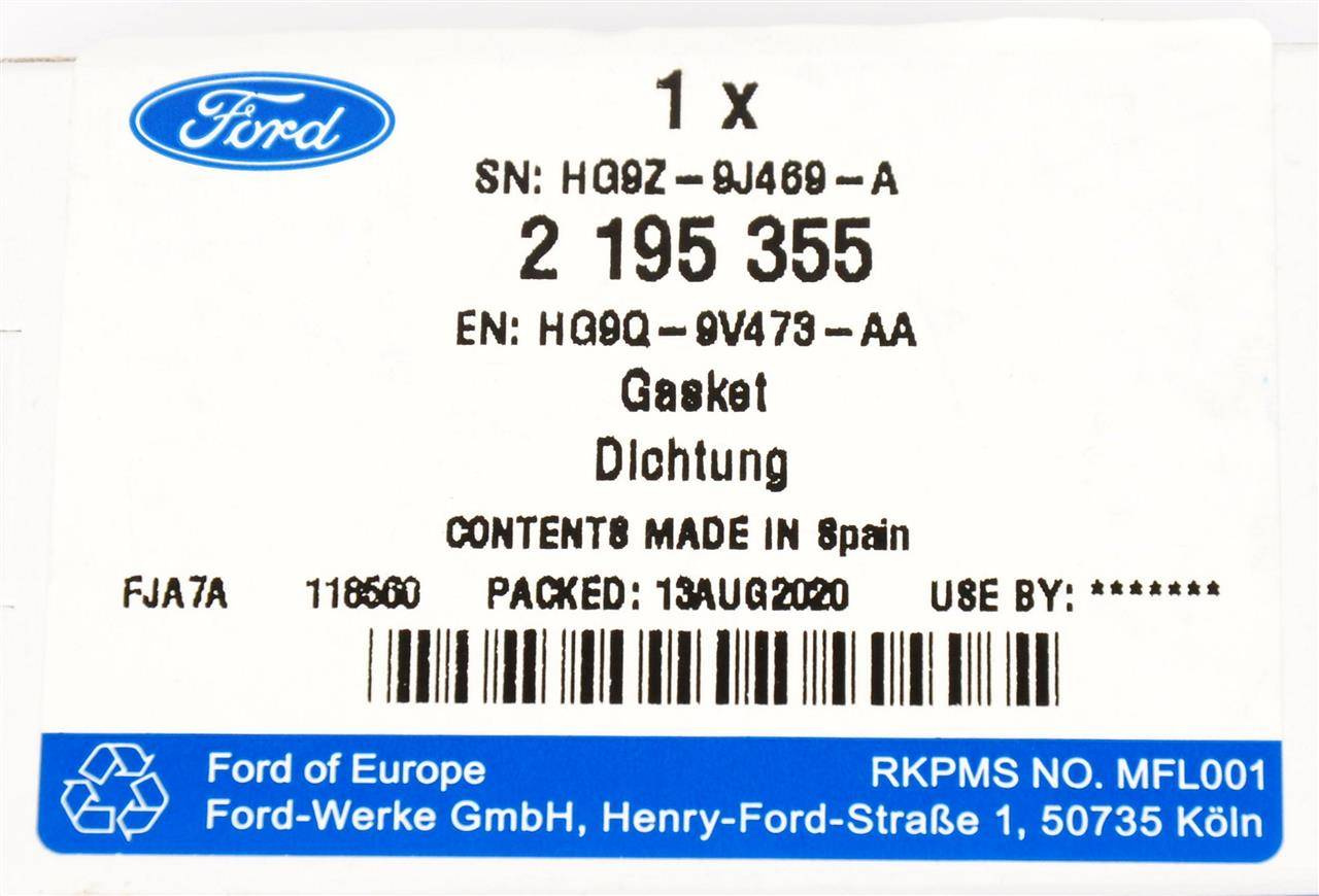 USZCZELKA RURKI CHŁODNICY EGR 2.0 DIESEL PANTHER _ 2532932 _ HG9Q-9V473 ...