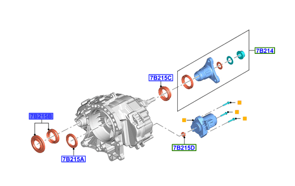 USZCZELNIACZ PRZEKŁADNI KĄTOWEJ EXPLORER 21- _ 2557736 _ L1M3-7B215-BB ...