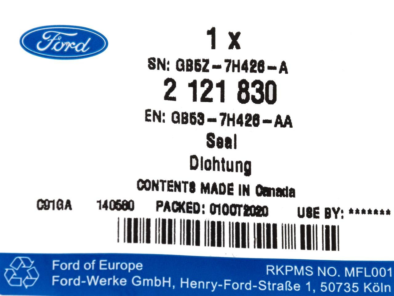 USZCZELNIACZ PRZEKŁADNI KĄTOWEJ MAVERICK 2000-2006 _ 2121830 _ GB53 ...