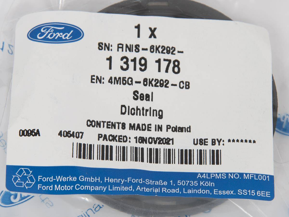 USZCZELNIACZ WAŁKA ROZRZĄDU PRZÓD 1.5 1.6 EB FORD _ 1319178 _ 4M5G ...