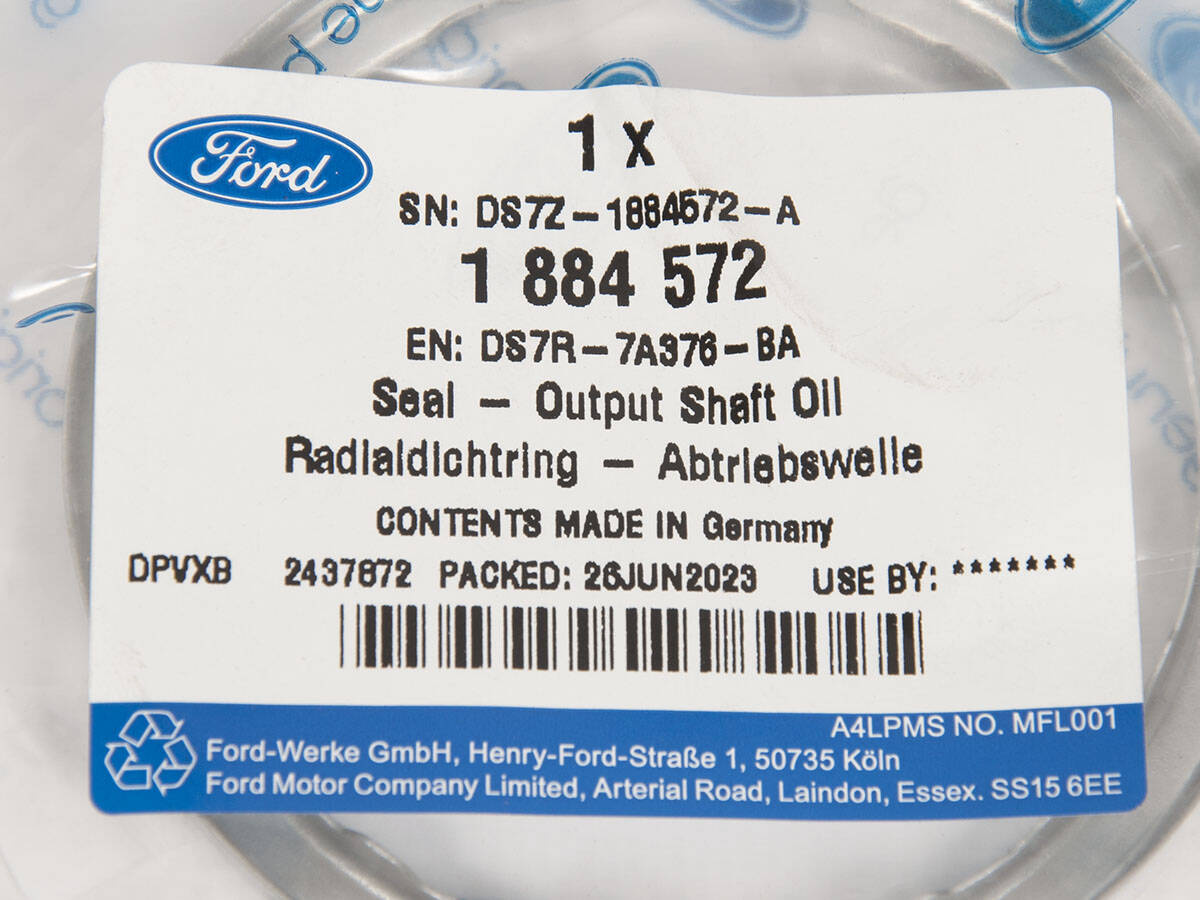 USZCZELNIACZ WAŁKA WYJŚCIOWEGO SKRZYNI POWERSHIFT_ 1884572 _ DS7R-7A376 ...