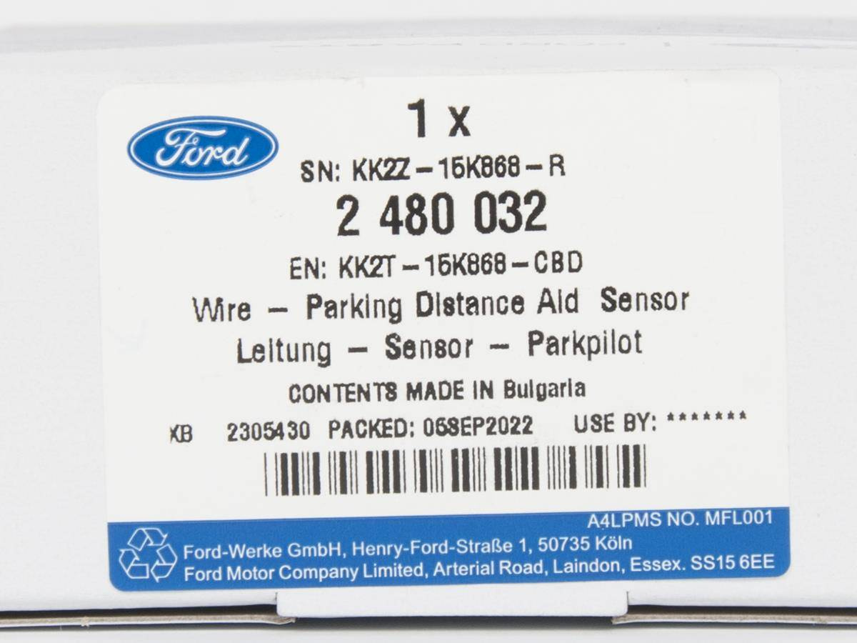 WIĄZKA CZUJNIKÓW PARKOWANIA TYŁ TRANSIT/TOURNEO CUSTOM 19- _ 2480032 ...