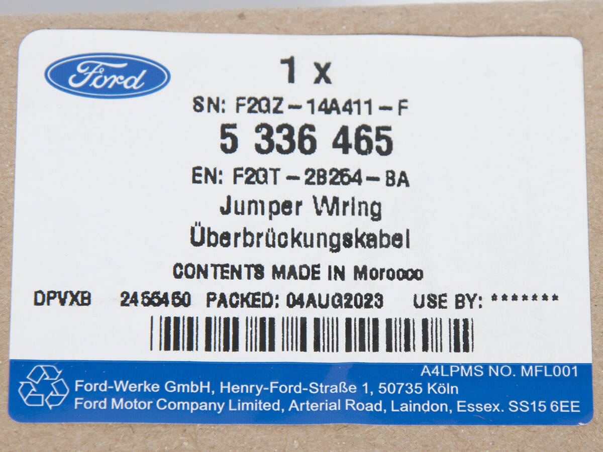 WIĄZKA HAMULCA ELEKTRYCZNEGO PRAWY TYŁ S-MAX 15-16 _ 5336465 _ F2GT ...