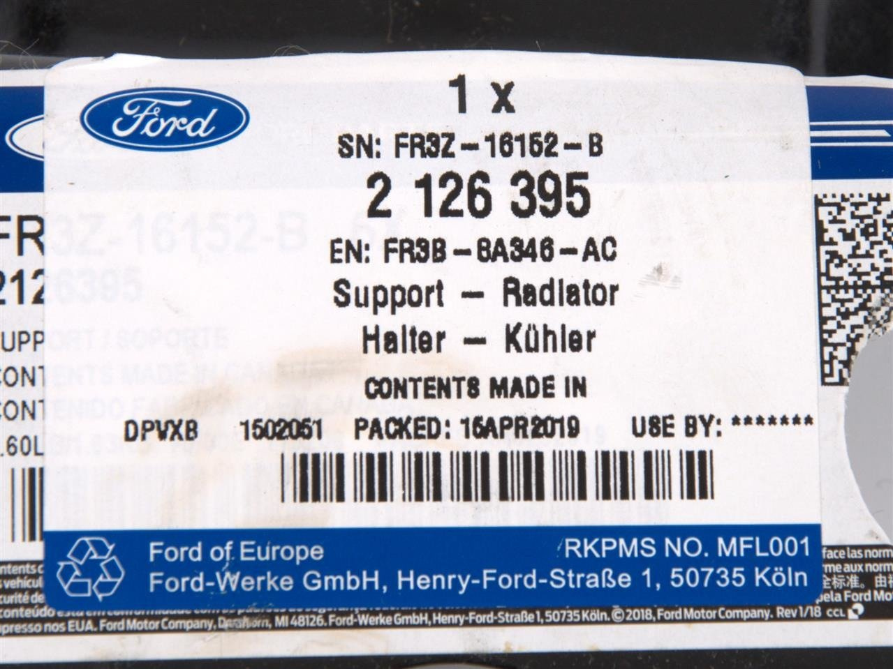 WSPORNIK PODŁUŻNICY PRAWY DOLNY MUSTANG 2015-/17- _ 2126395 _ FR3B ...