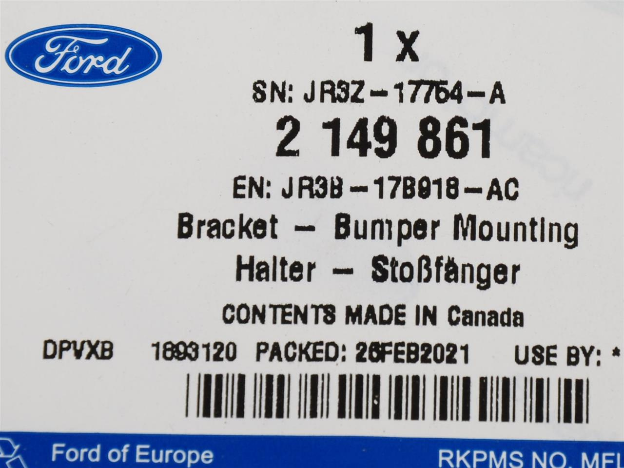 WSPORNIK ŚRODKOWY ZDERZAKA TYŁ MUSTANG 17- | 2019 \ MUSTANG 2015 ...