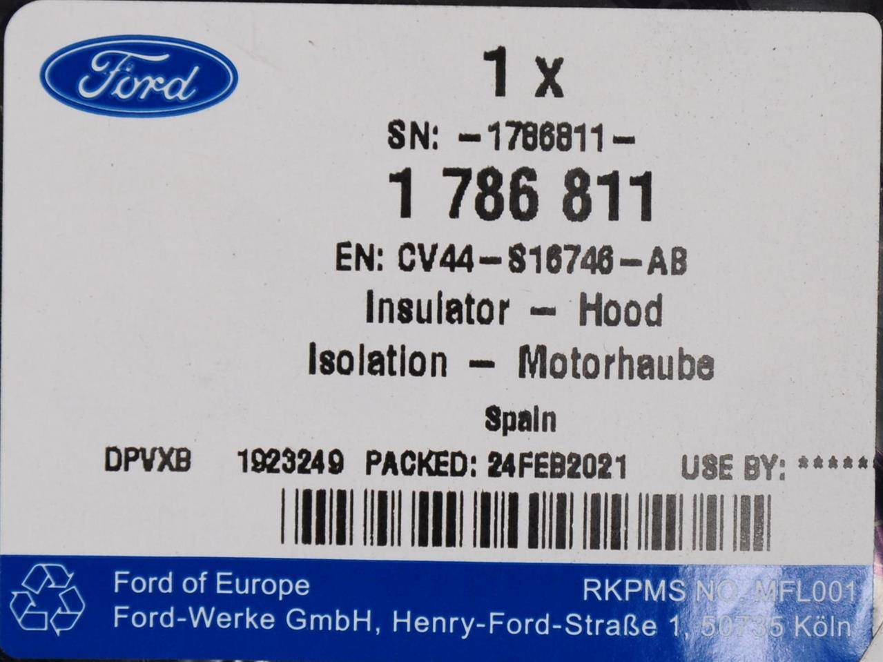 WYGŁUSZENIE MASKI KUGA 12-16 _ 1786811 _ CV44-S16746-AB _ GTU_07 ...