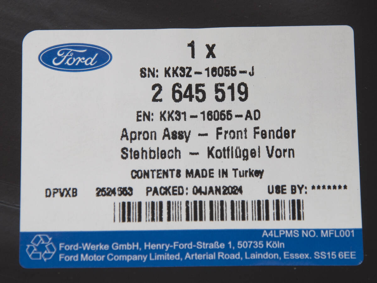 WZMOCNIENIE BŁOTNIKA LEWEGO TRANSIT 22- _ 2645519 _ KK31-16055-AD ...