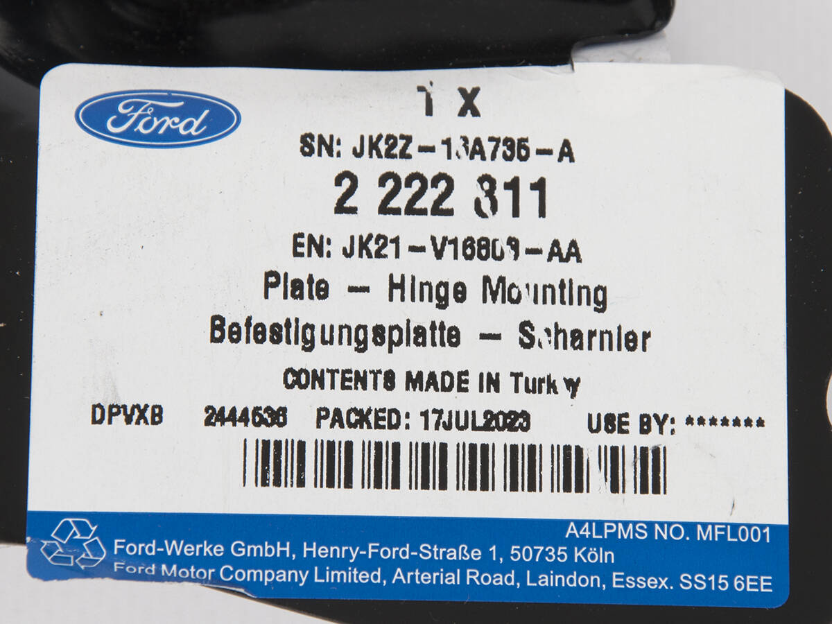 WZMOCNIENIE MOCOWANIE ZAWIASU DRZWI LEWY PRZÓD CUSTOM 18- _ 2222811 ...