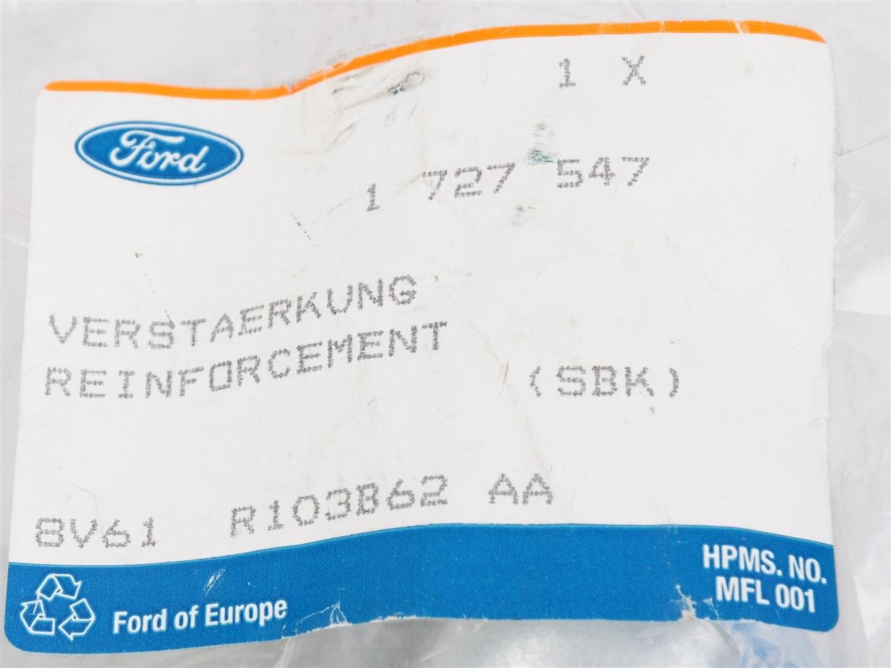 WZMOCNIENIE PODŁUŻNICY PRAWE FOCUS 11- 14- _ 1727547 _ 8V61-R103B62-AA ...