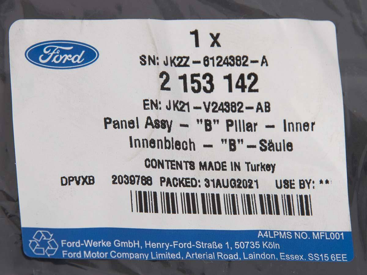 WZMOCNIENIE PRAWE WEWNĘTRZNE SŁUPKA "B" CUSTOM 13- _ 2153142 _ JK21 ...