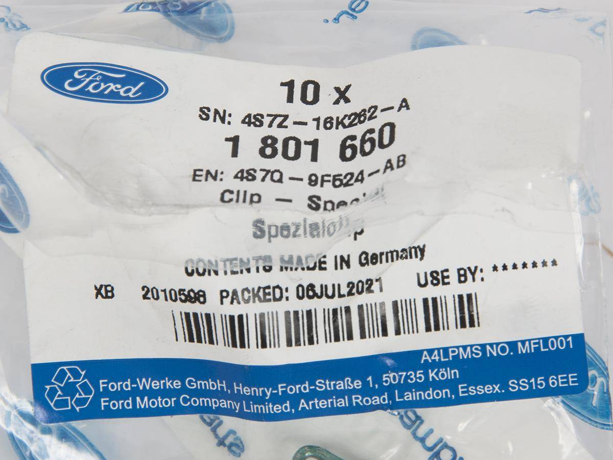 ZACISK PRZEWODÓW UKŁADU PALIWOWEGO 2.2 DURATORQ _ 1801660 _ 4S7Q-9F524 ...