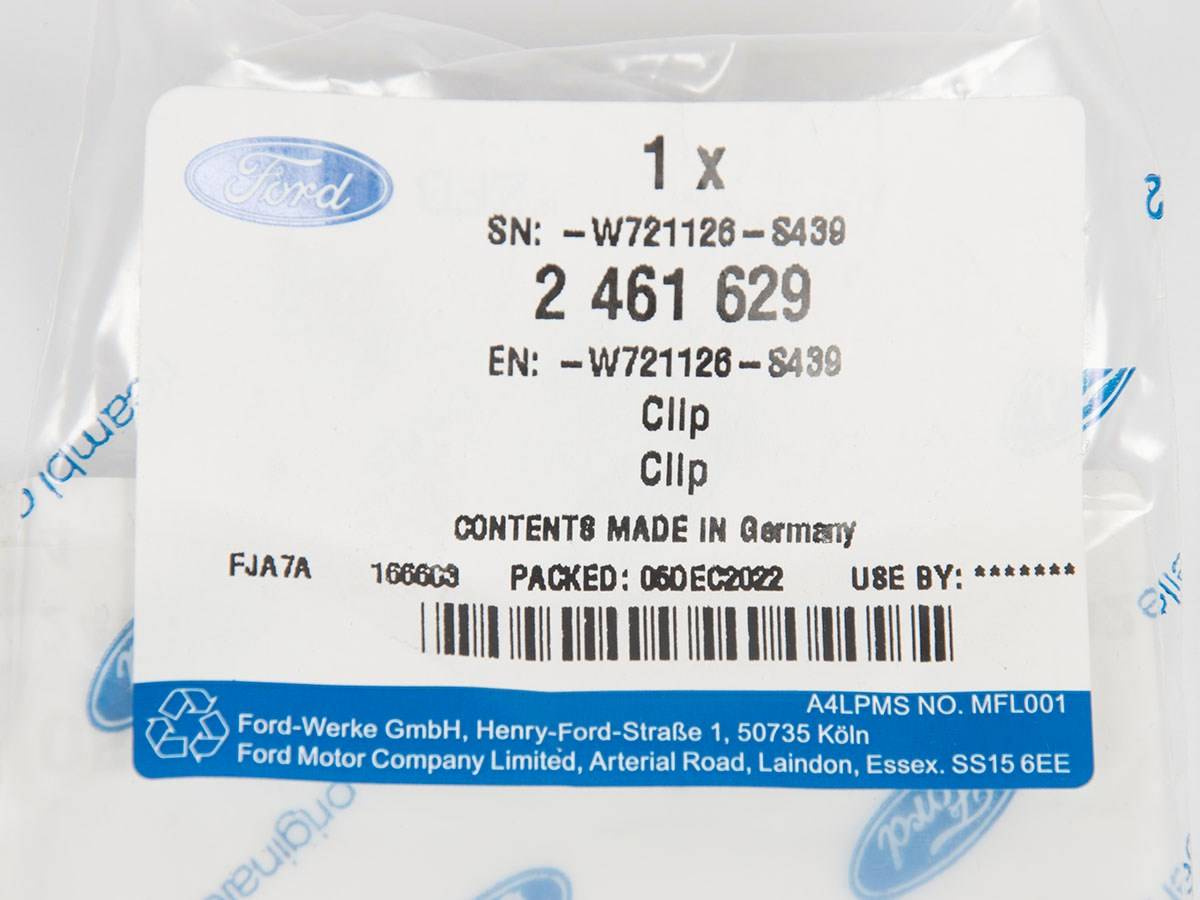 ZACISK PRZEWODU ZBIORNICZKA WYRÓWNAWCZEGO FORD _ 2461629 _ W712006-S307 ...